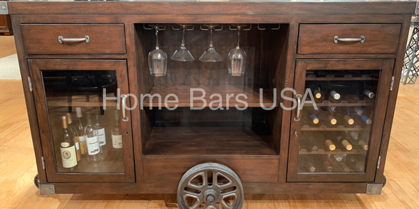 Enhance Your Home Entertainment with a Trolley Bar | Home Bars USA