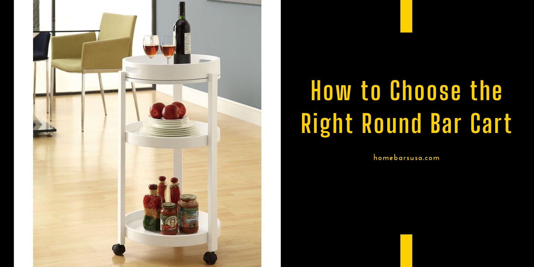 How to Choose the Right Round Bar Cart | Home Bars USA