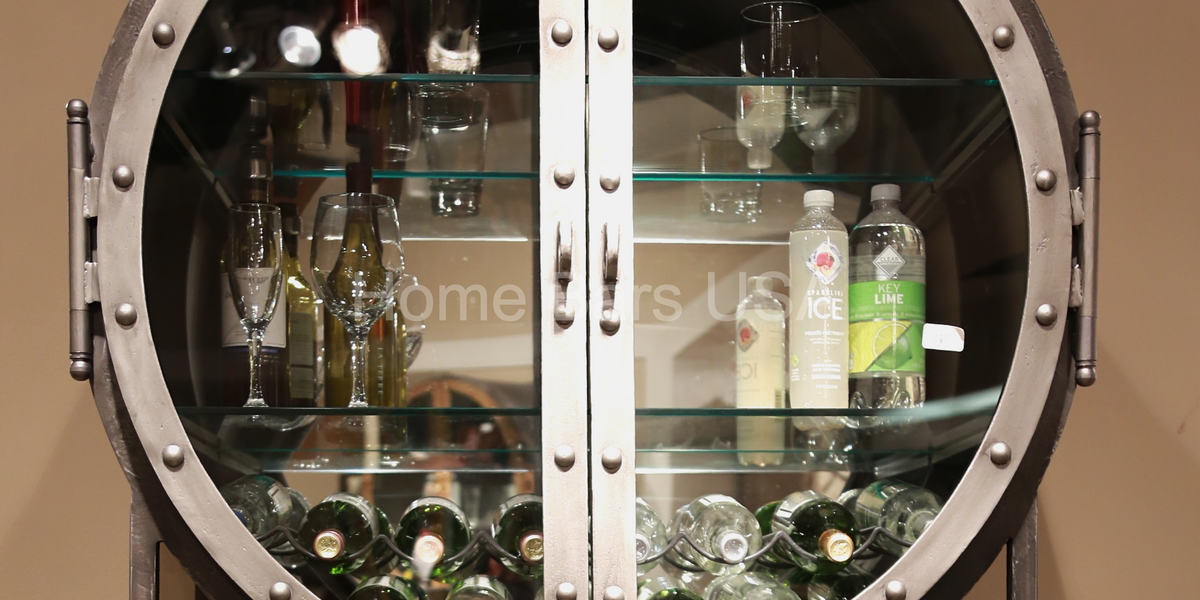 Metal Bar Cabinet for Industrial Interior Designs | Home Bars USA
