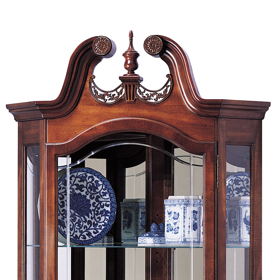 Howard Miller Curio Cabinet Windsor Cherry | Cabinets Matttroy