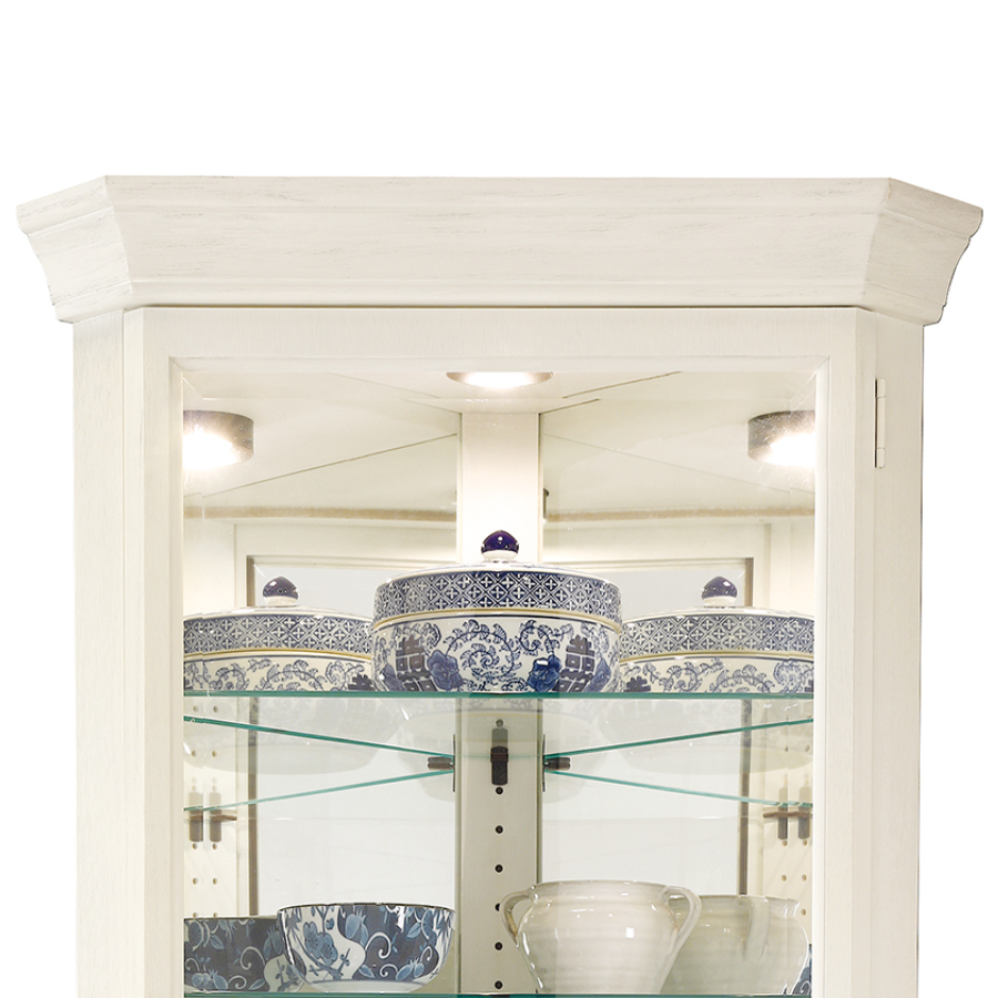 Howard Miller Delia II Corner Curio Cabinet 680642 | Home Bars USA