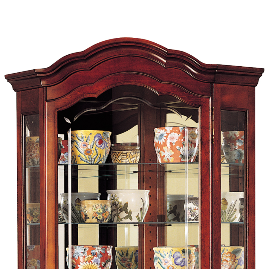 Howard Miller Gregory Curio Cabinet In Windsor Cherry Finish | Cabinets ...