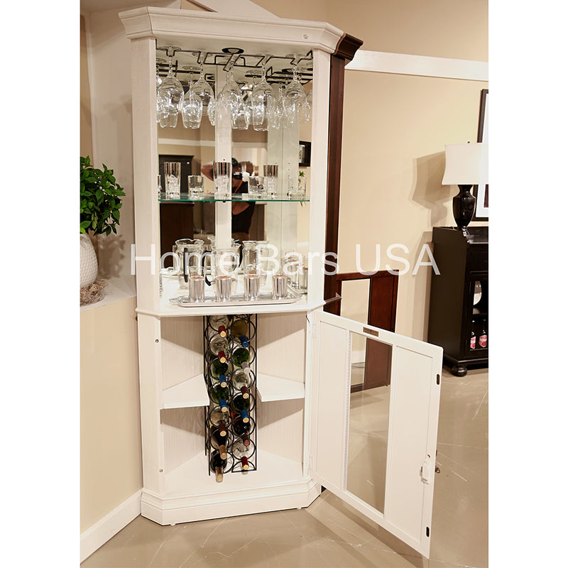 Howard Miller Piedmont V Corner Bar Cabinet 690046 | Home Bars USA