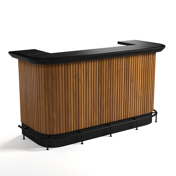 RAM Game Room Prohibition Bar in Matte Walnut | Home Bars USA