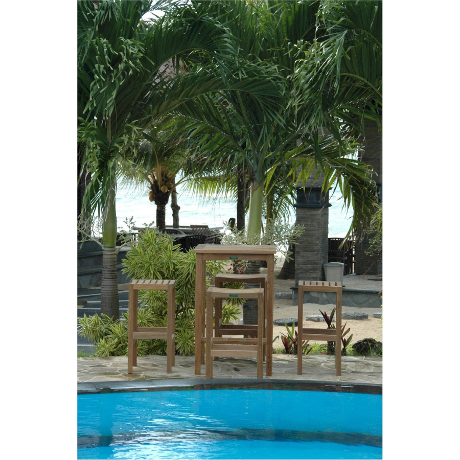 Anderson Teak Safari Outdoor Bar Table | Home Bars USA