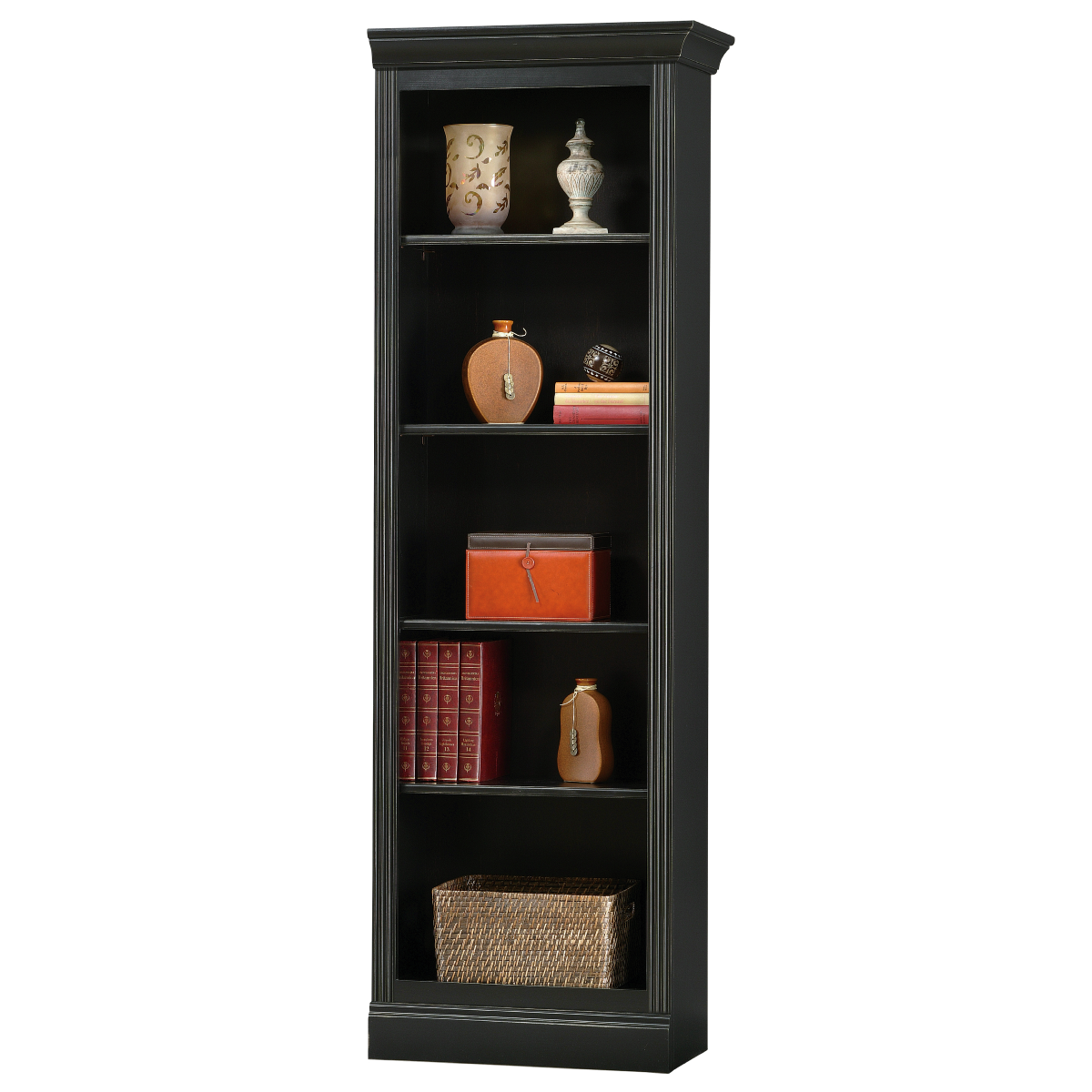Black Bookcases With Glass Doors