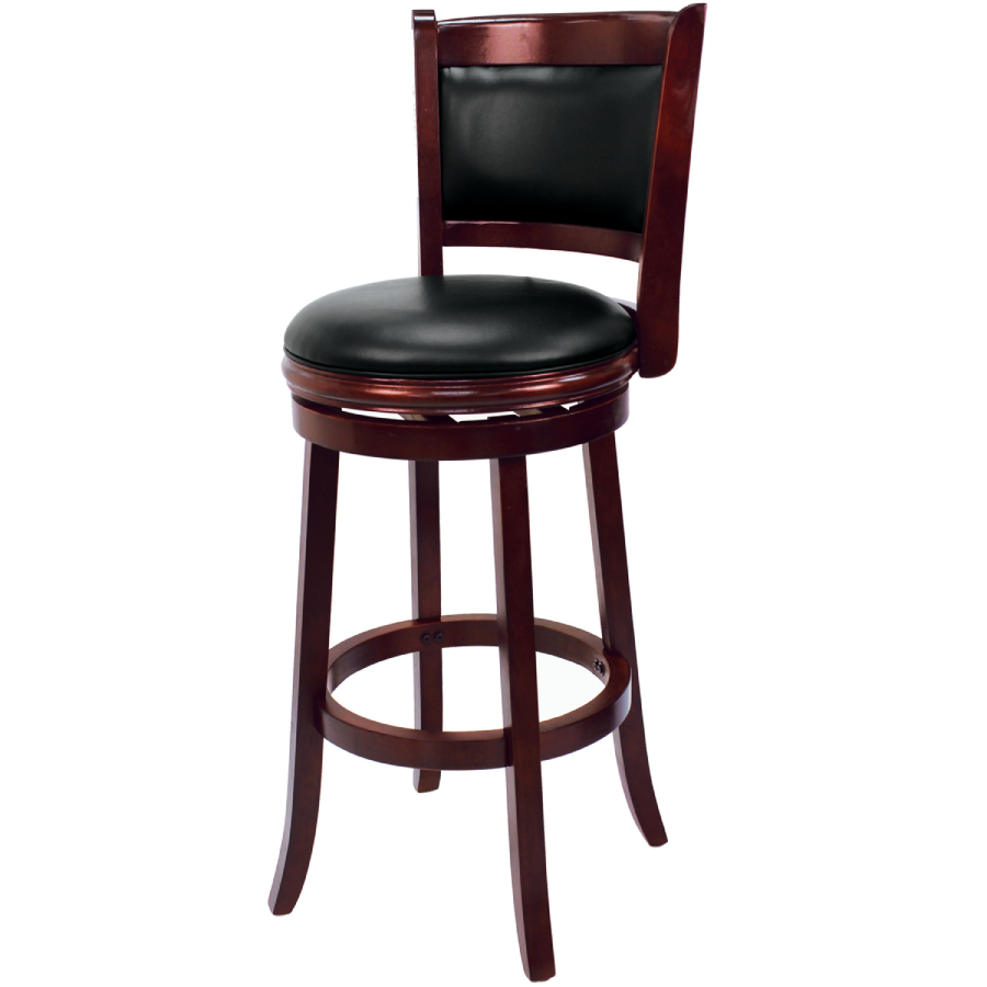 RAM Game Room Bar Stool with Back in Black | Home Bars USA