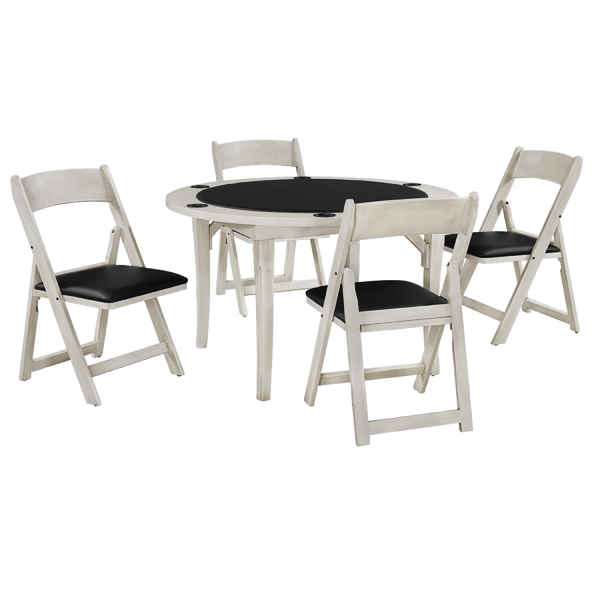 RAM Game Room Folding Game Chair in Antique White | Home Bars USA